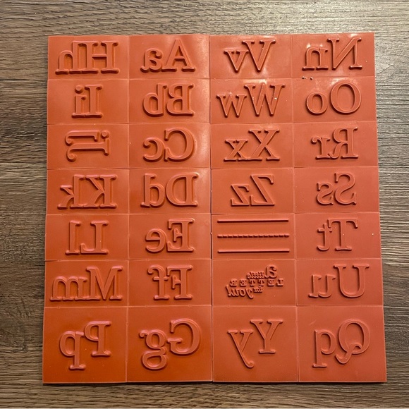 Stampin' Up! | Office | Stampin Up Retired Set Defining Alphabet | Poshmark